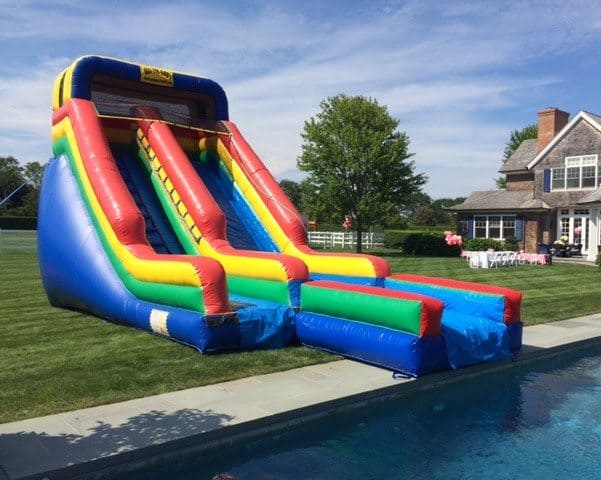 Multi-Color Water Slide Into Your POOL