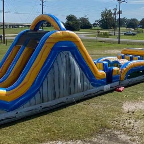 100ft Radical Run Mega Obstacle Course - The Big Bounce Theory